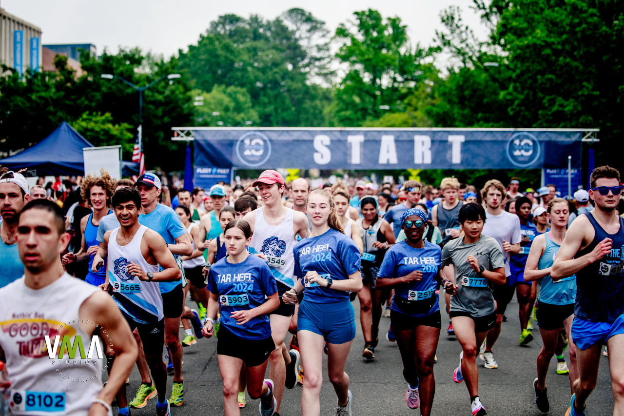 Toes and Heels Take the Streets! Record 8,634 Runners Celebrate at Tar Heel 10 Miler - Running USA