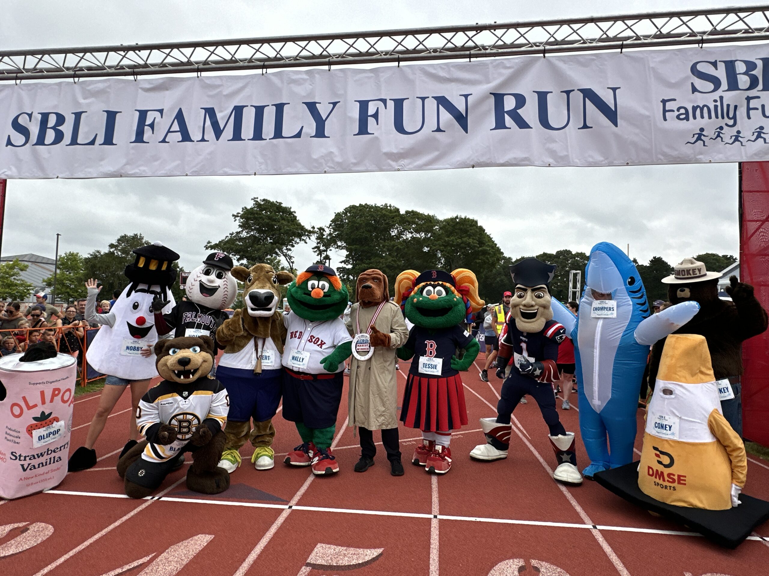 Boston Sports Mascots Race During the 2024 SBLI Family Fun Run in ...