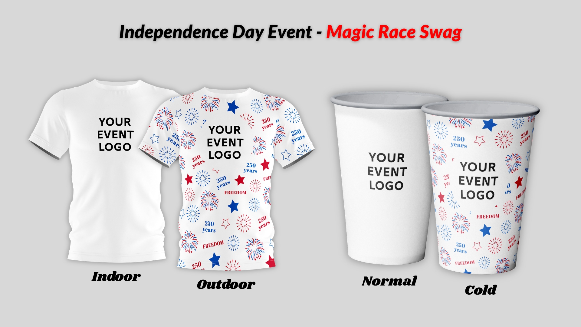 Creative Race Swag Ideas for Independence Day Events (250th Anniversary ...